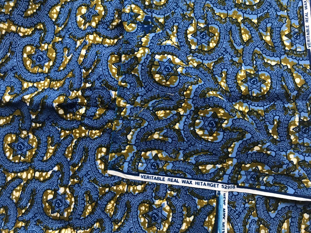 Coupon de tissu véritable Wax Hitarget - Videgrenierdunet